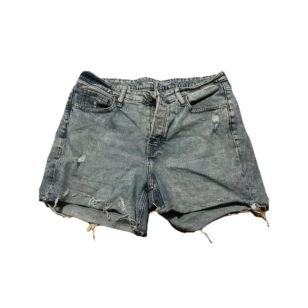 Old Navy | Shorts | Old Navy Women Denim Shorts 4 Light Blue Distressed ...
